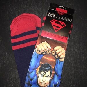 DC Comics | Underwear & Socks | Dc Superman Crew Socks Nwt | Poshmark